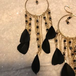Jewelry | Gold Feather Hoops | Poshmark